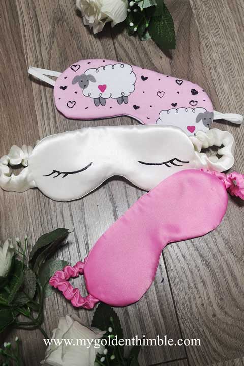 DIY Sleep Mask in 5 Steps. Free Sewing Pattern and Tutorial.