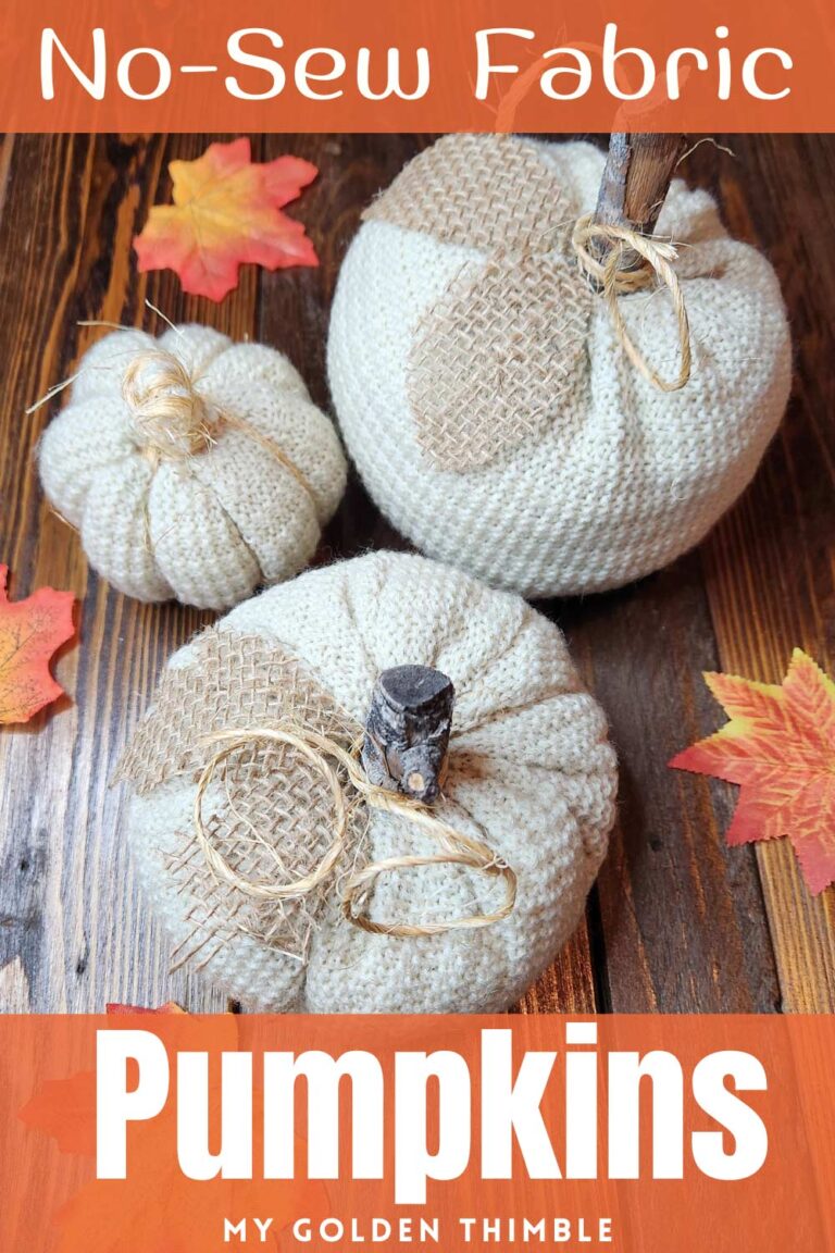 DIY No Sew Fabric Pumpkins: 3 Super Quick Different Ways!