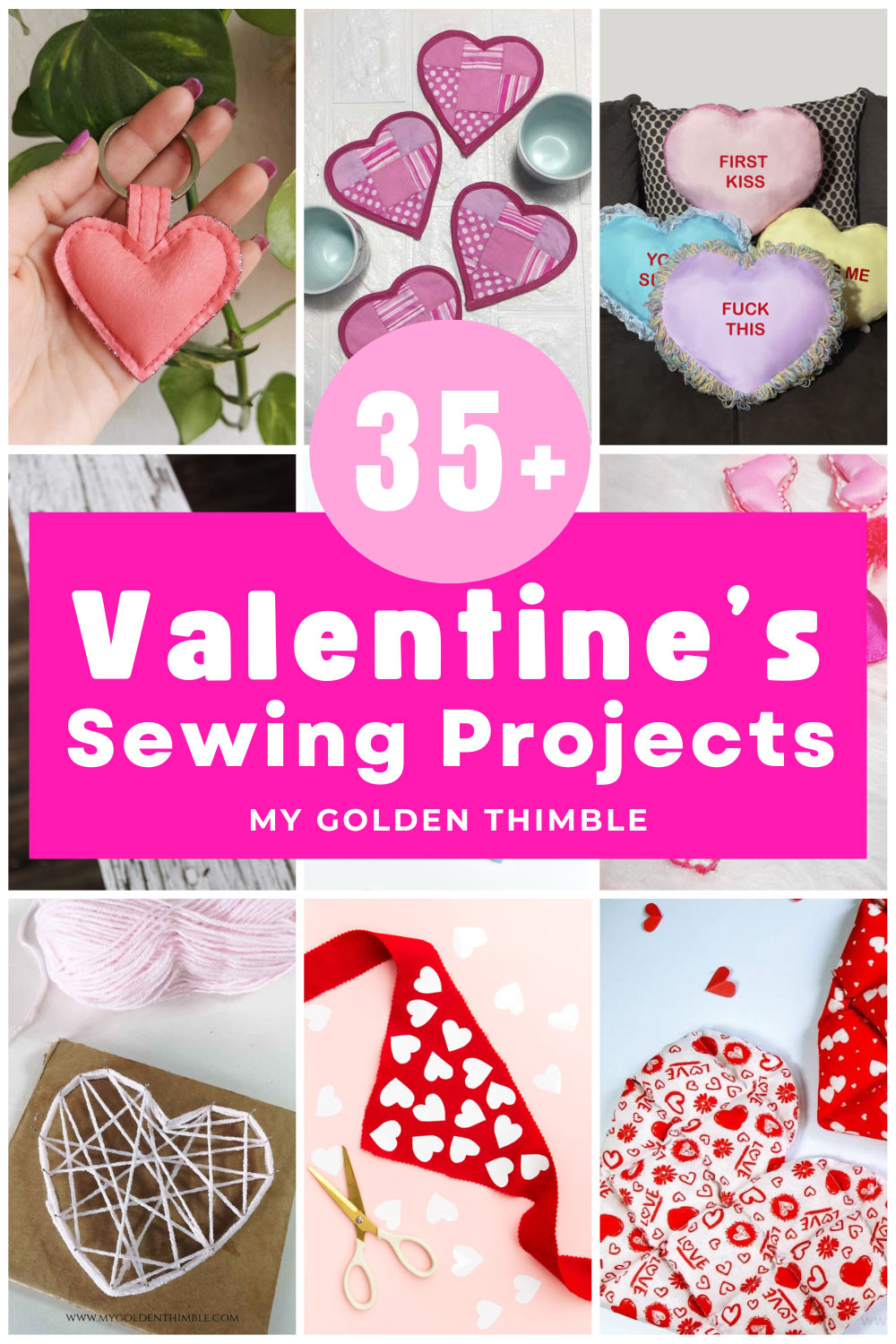 44 Beautiful and Easy Valentine's Day Sewing Projects Ideas