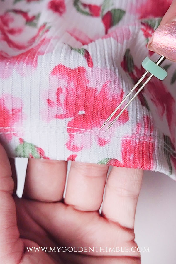 How to Use a Twin Needle To Hem Knits: A Simple Tutorial
